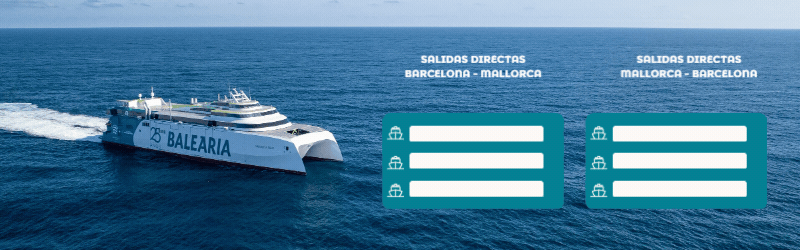 Ferry between Barcelona and Majorca · Routes and timetables · Baleària